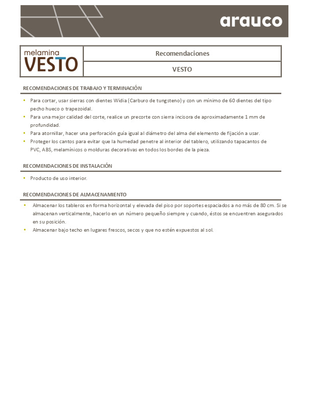 ARAUCO Chile | Melamina Vesto | Awoura